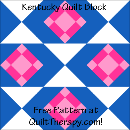 On Cloud Nine: Kentucky Quilt Block – Quilt Therapy