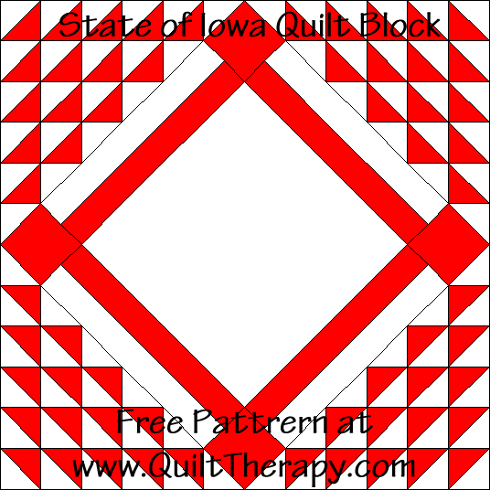 On Cloud Nine: State of Iowa Quilt Block – Quilt Therapy