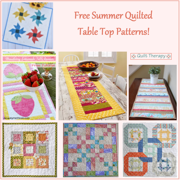 Friday Funday! Free Summer Quilted Table Top Patterns! – Quilt Therapy