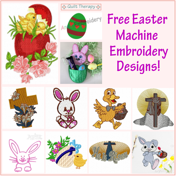 Tantalizing Tuesday! Free Easter Machine Embroidery Designs! – Quilt ...