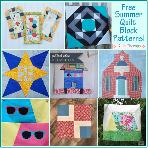 Thankful Thursday! Free Summer Quilt Block Patterns! – Quilt Therapy