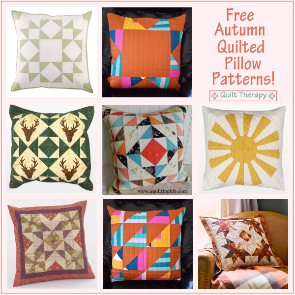 Thankful Thursday! Free Autumn Quilted Pillow Patterns! – Quilt Therapy