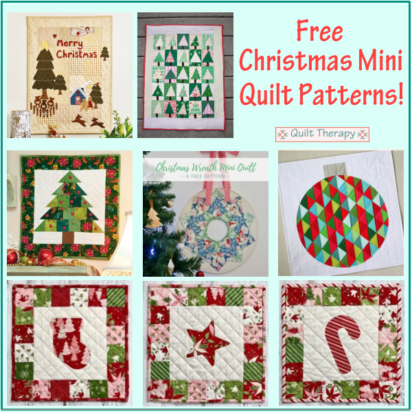 Tantalizing Tuesday! Free Christmas Mini Quilt Patterns! – Quilt Therapy