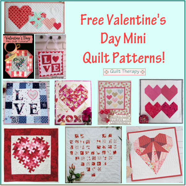 Tantalizing Tuesday! Free Valentine’s Day Mini Quilt Patterns! – Quilt ...